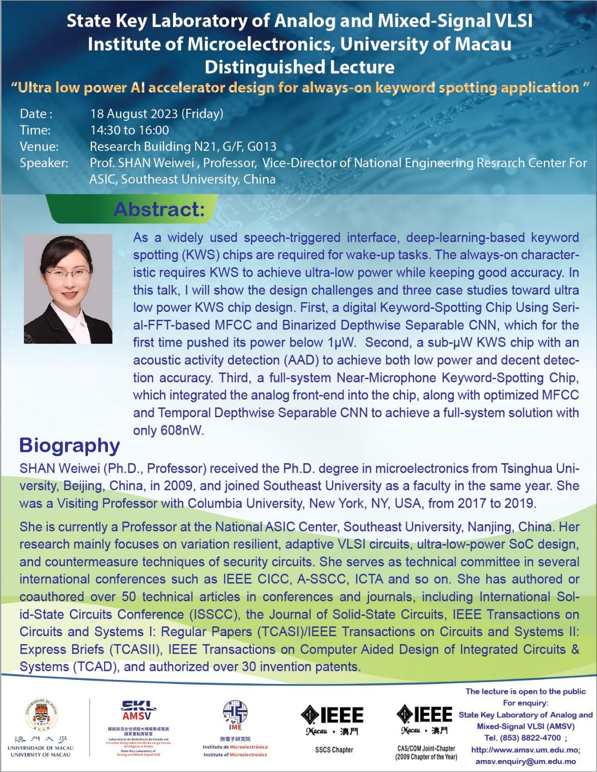 首頁 - University of Macau | State Key Laboratory of Analog and Mixed-Signal VLSI