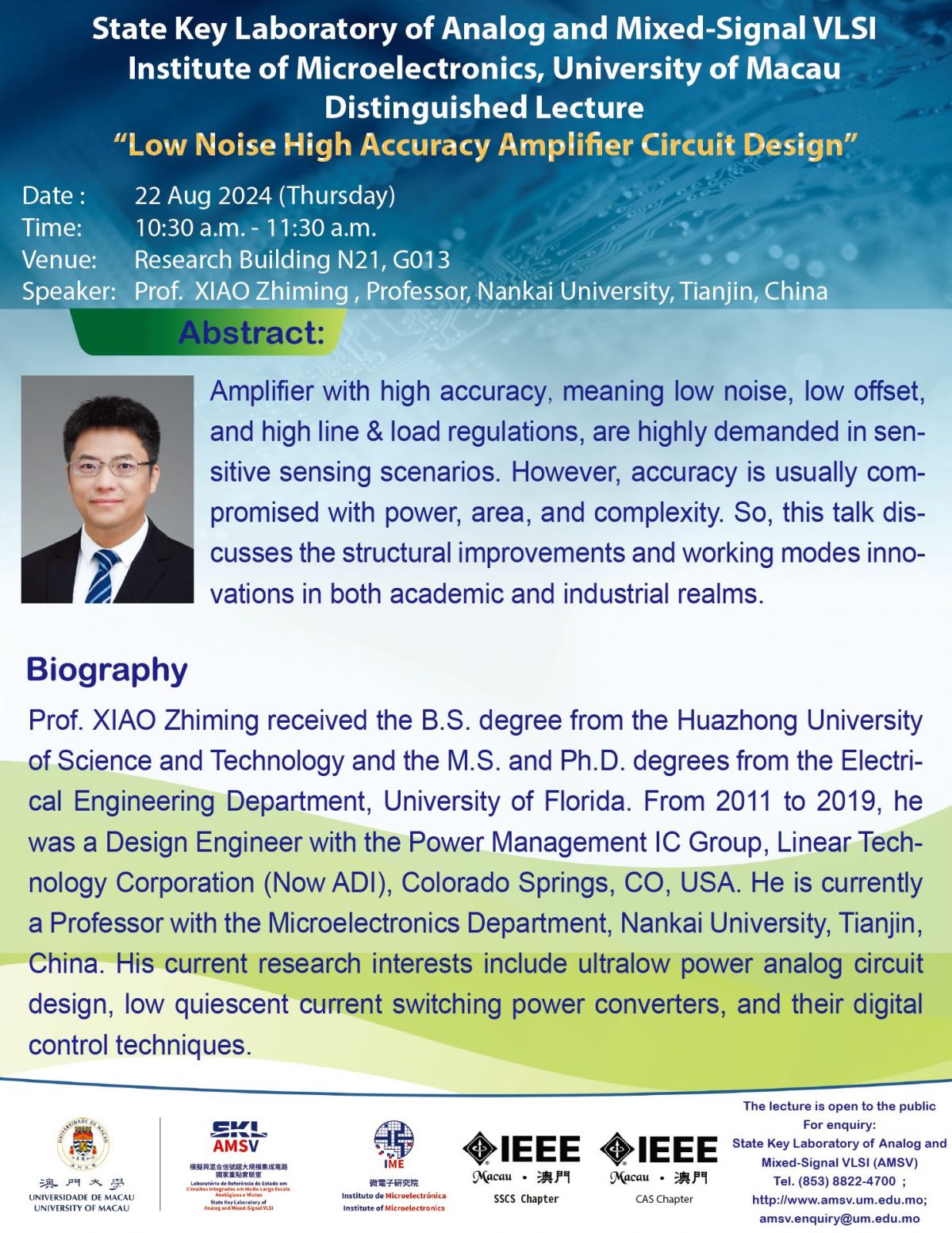 首頁 - University of Macau | State Key Laboratory of Analog and Mixed-Signal VLSI