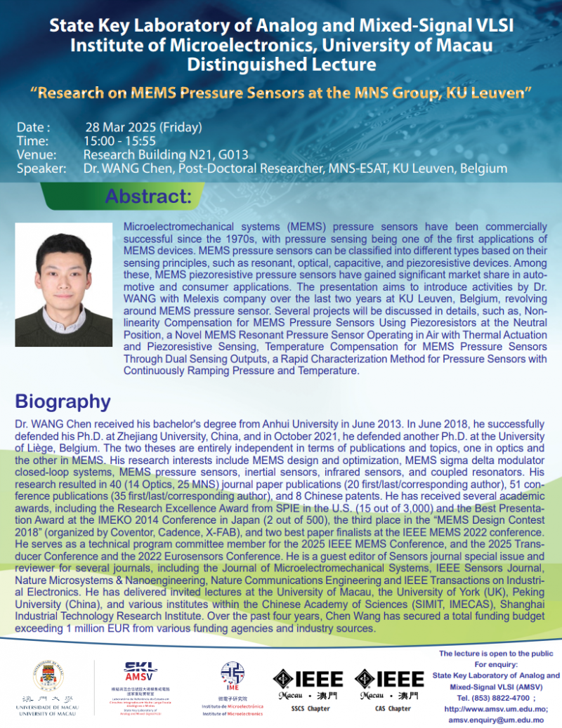 首頁 - University of Macau | State Key Laboratory of Analog and Mixed-Signal VLSI
